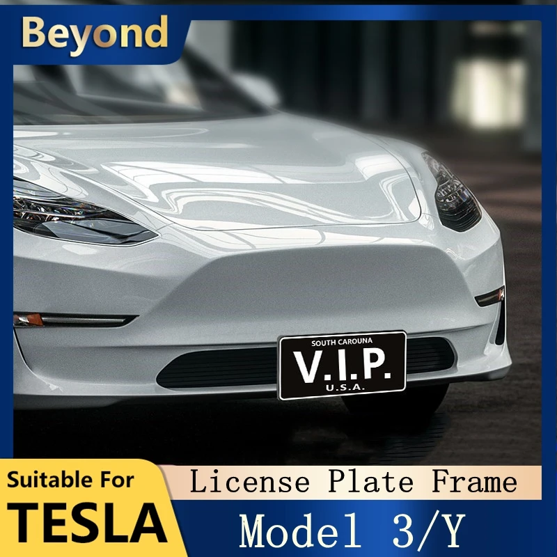 Model3 American Standard Portable Lifting License Plate Frame For Tesla ...