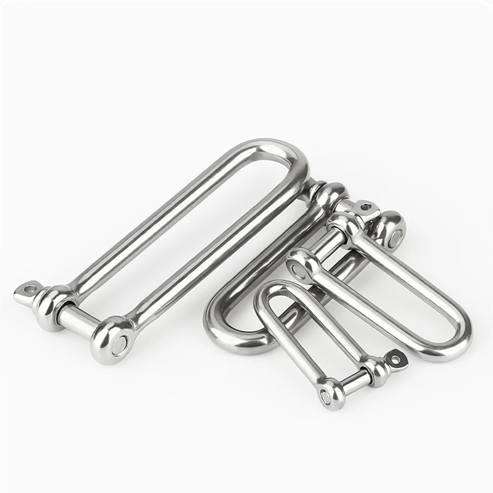 304-Stainless-Steel-Long-D-Shackle-Load-Clamp-M4-M16-for-Chains ...