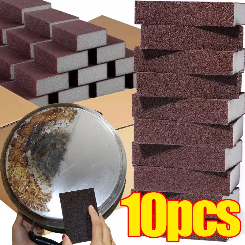 1-10Pcs-Rust-Remove-Sponge-Carborundum-Eraser-Household-Cleaning-Brush ...