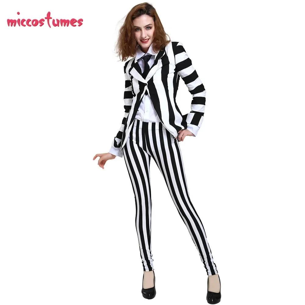 Miccostumes-Female-Black-and-White-Vertical-Stripes-Jacket-Suit-Costume ...
