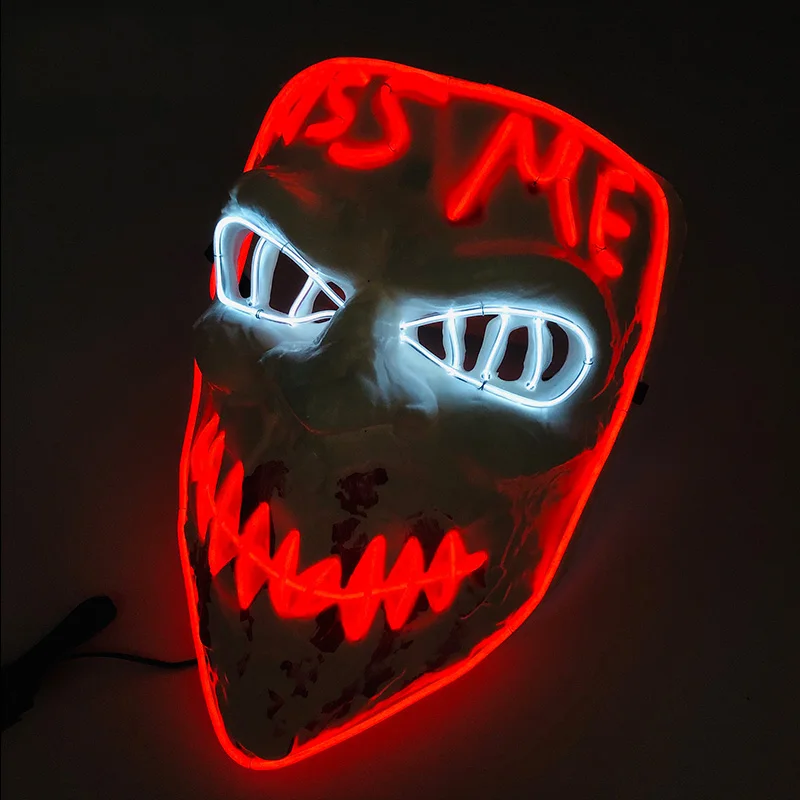 Halloween-Glowing-Horror-Mask-LED-Luminous-Purge-Mask-Cosplay-Bar-Party ...
