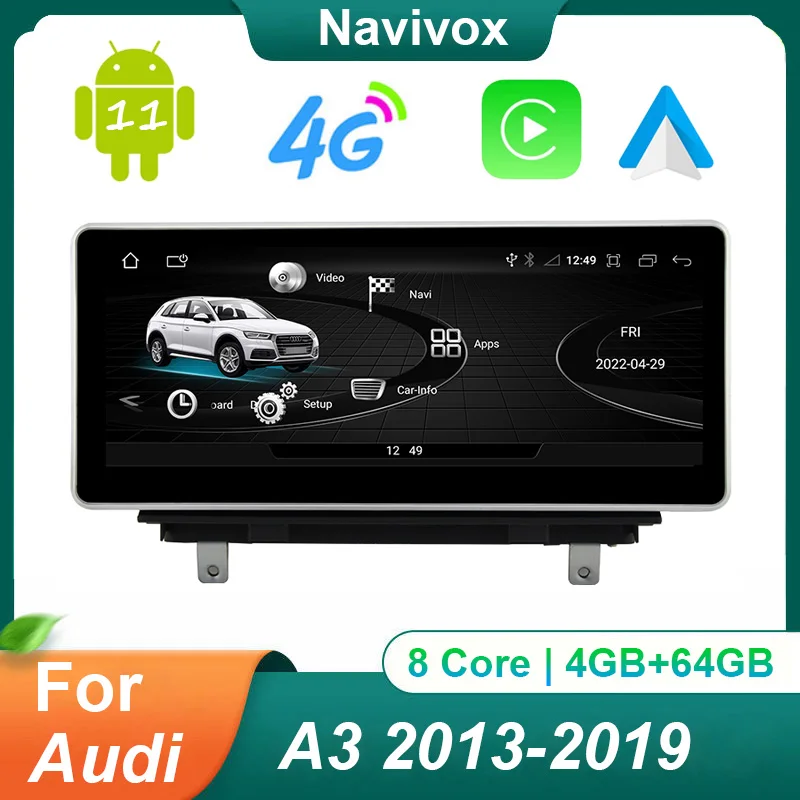 Navivox reproductor Multimedia con Android 11 para coche, Radio estéreo ...