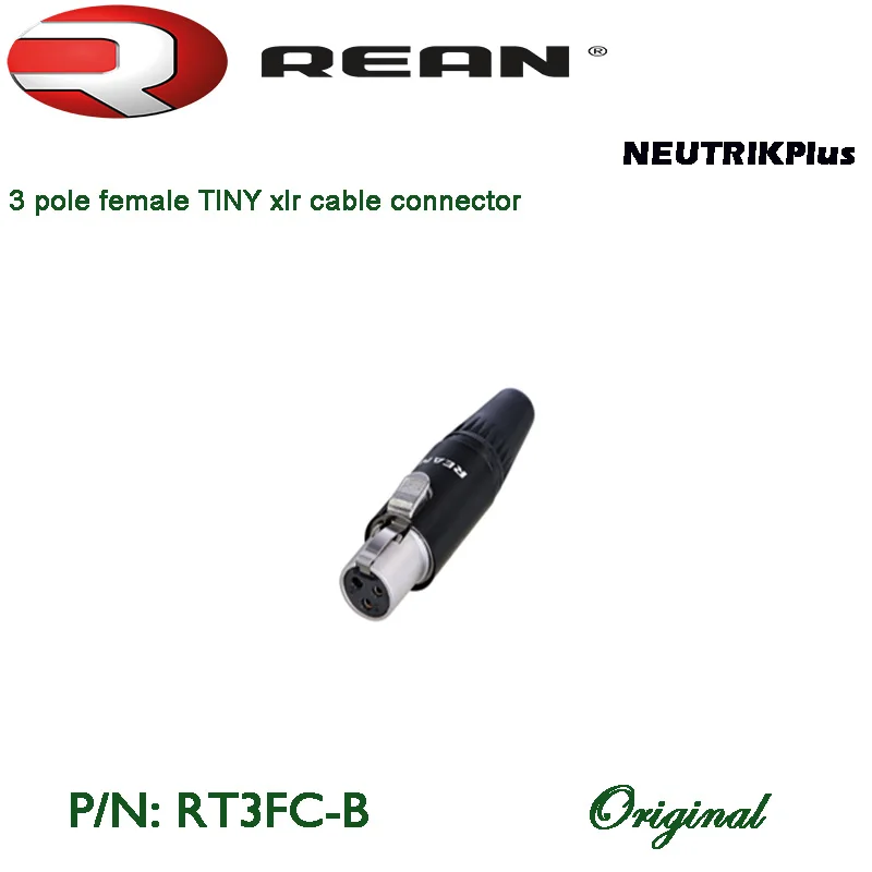 NEUTRIK-under-REAN-RT3FC-B-MINI-XLR-3-pole-female-TINY-xlr-cable ...