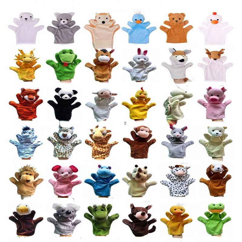 25cm-Animal-Hand-Puppet-Educational-Puppets-Pretend-Telling-Story-Doll ...