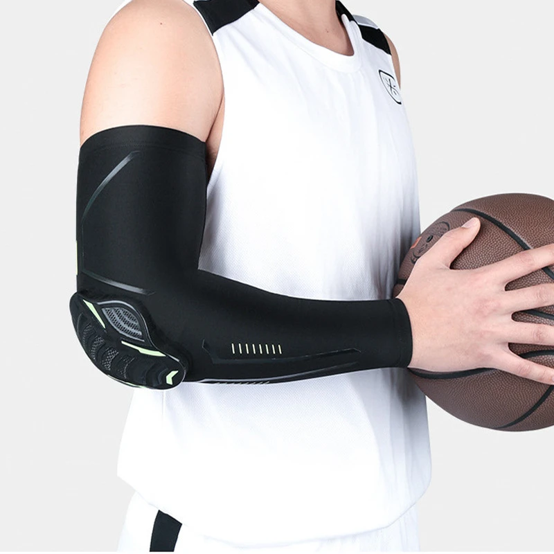 1Pair 2 pcs Sport Elbow Pads Fitness Arm Sleeve For Basketball Anti ...
