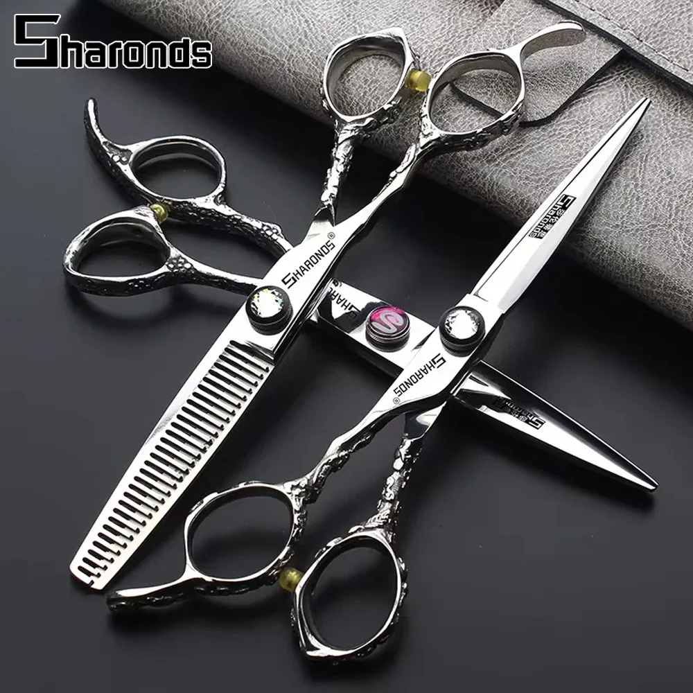 SHARONDS-Hairdressing-Professional-Scissors-6-inch-Flat-Teeth ...