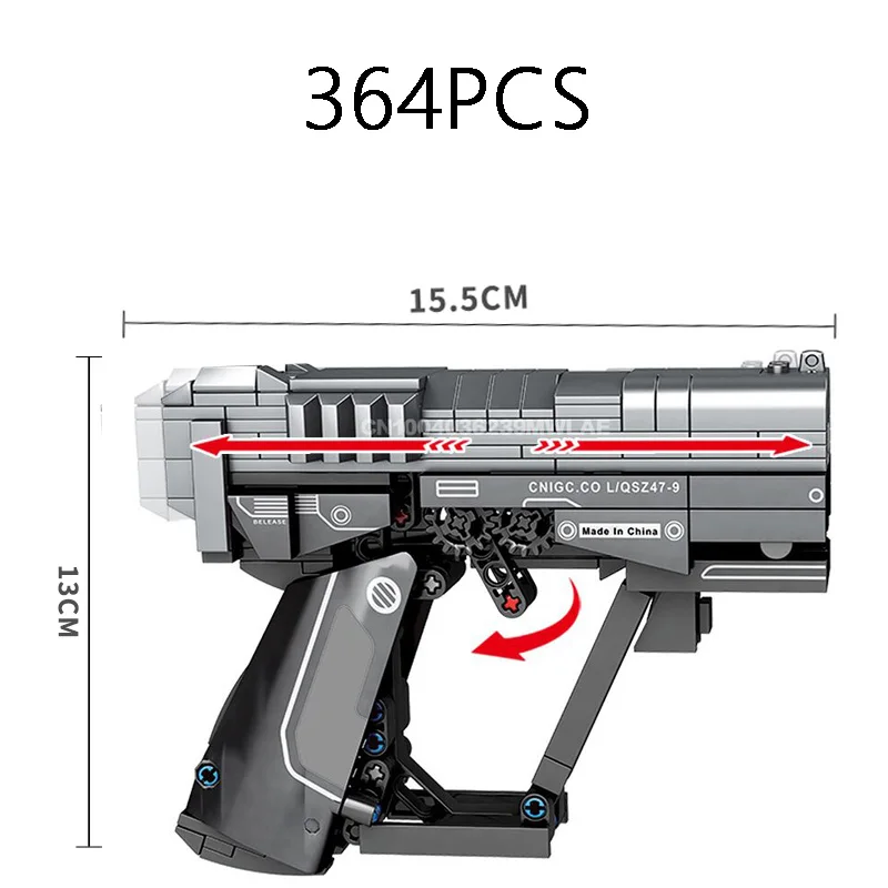 Pistol Submachine Machine | Building Blocks Assembly | Building Blocks ...
