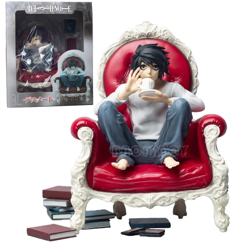 Death Note L Lawliet Anime Action Figure, Yagami Light Figurine, Modelo ...