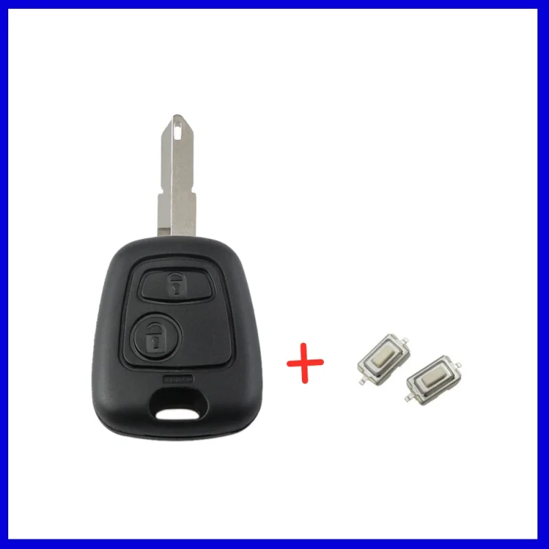 DUDELY-for-Peugeot-106-206-306-406-Key-Shell-2-Button-NE73-Blade ...