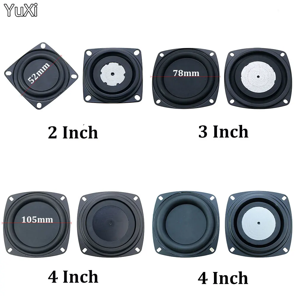 YUXI-1PCS-2-3-4-Inch-Circula-Woofer-Radiator-Bass-Passive-Speaker-Low ...