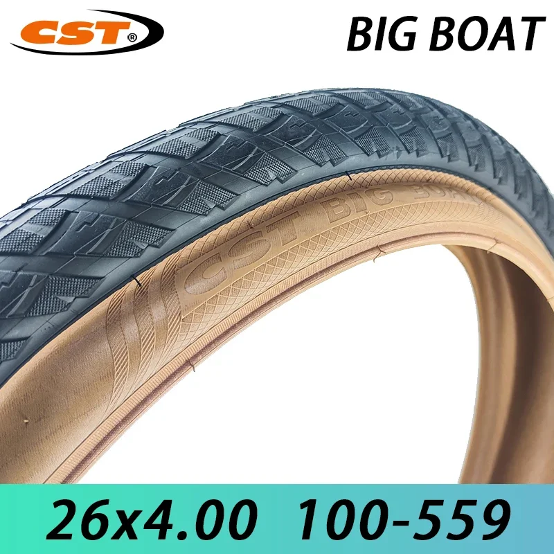CST-BIG-BOAT-26-Inch-100-559-26x4-00-Brown-Edge-Wired-Tire-60TPI-MTB ...