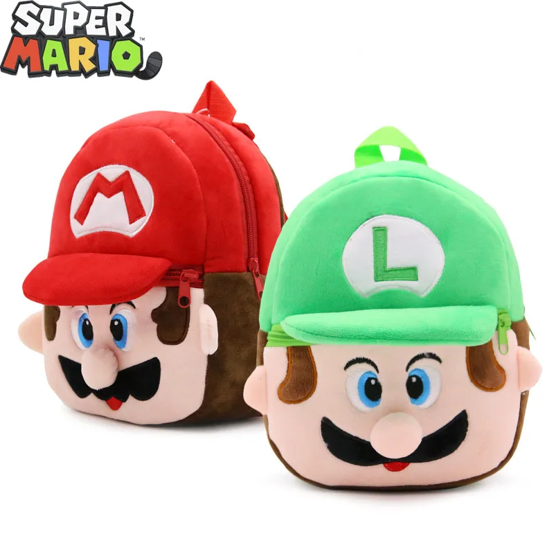 Super-Mario-Plush-Backpack-Mario-Bros-Luigi-Anime-Peripherals-Children ...