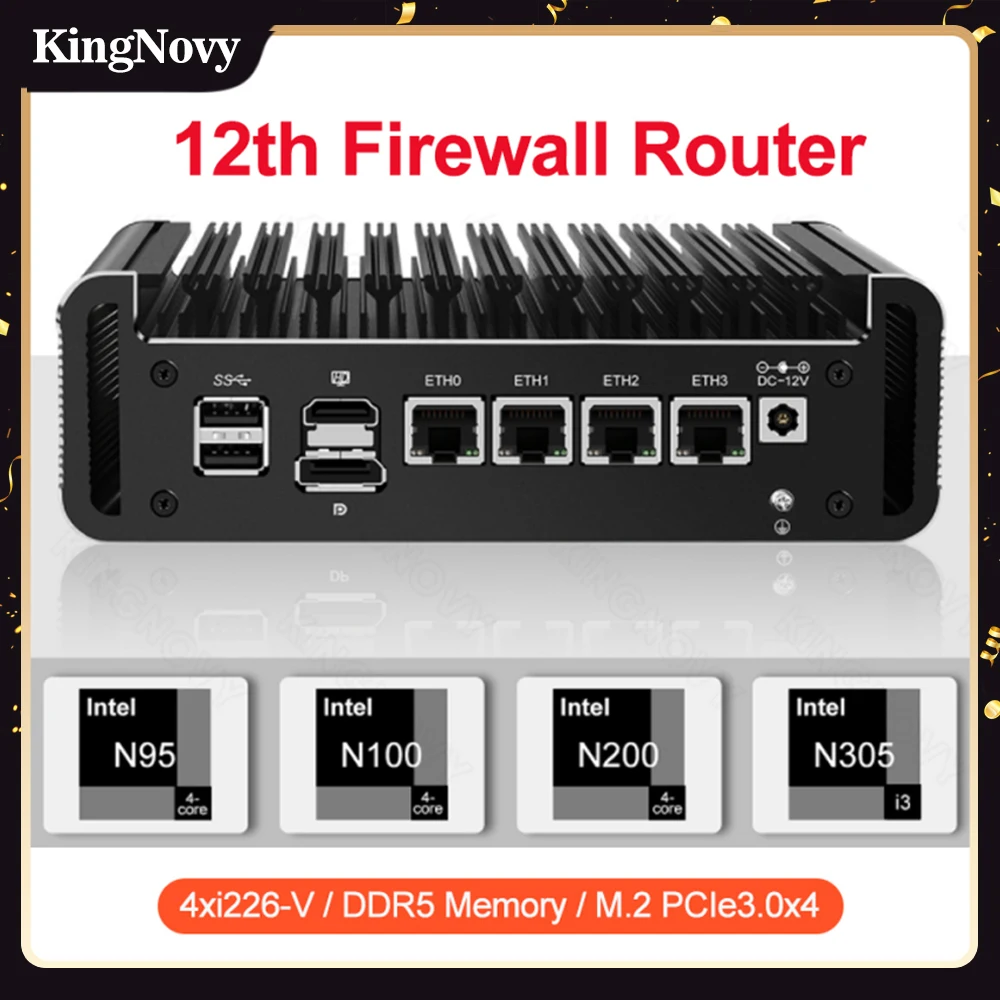 12th Gen Intel Firewall Mini Pc Alder Lake I3 N305 8 Core N200 N100 ...