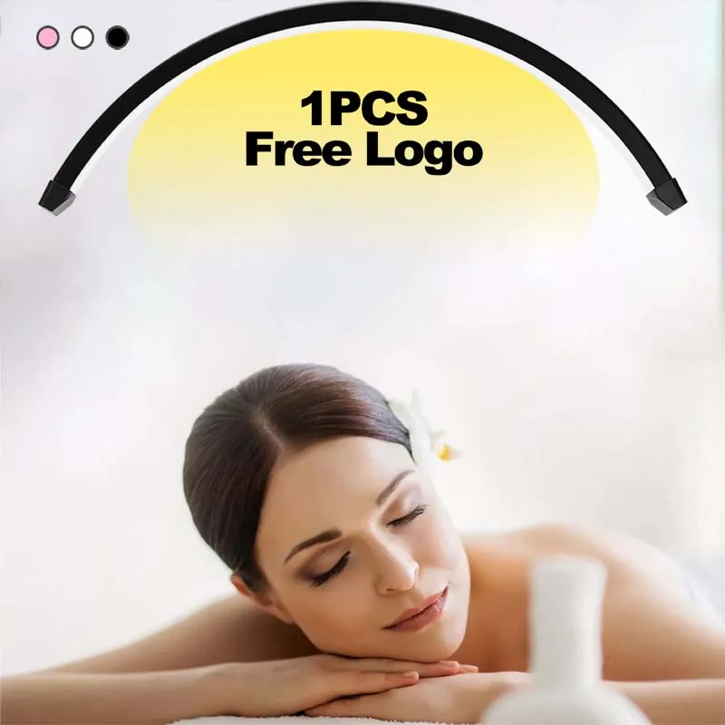 2023 Top Customized Logo Led Half Moon Light Lash Light For Eyelash ...