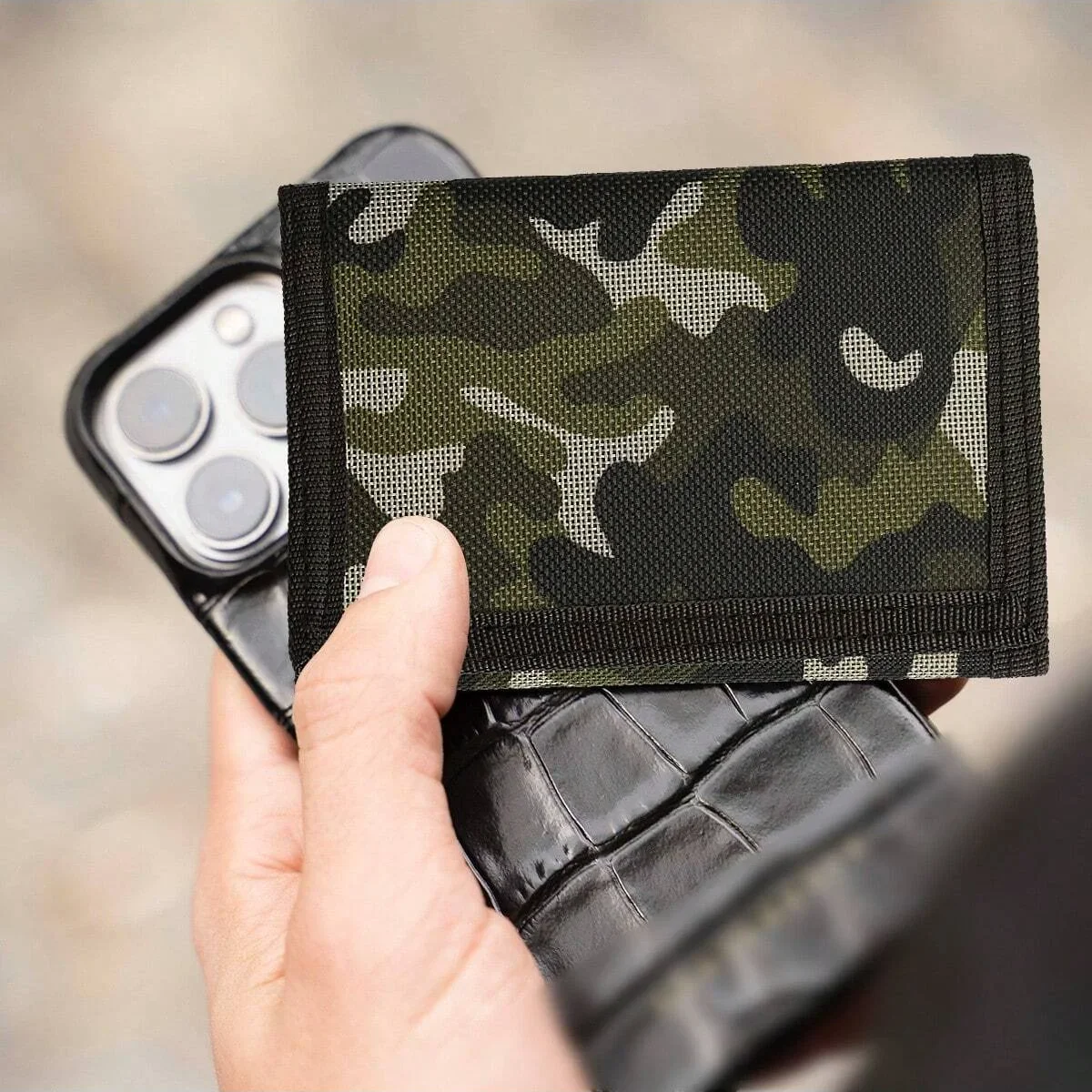 1Pcs-Canvas-Camouflage-Wallet-Slim-Trifold-Camo-Coin-Purse-Magic ...