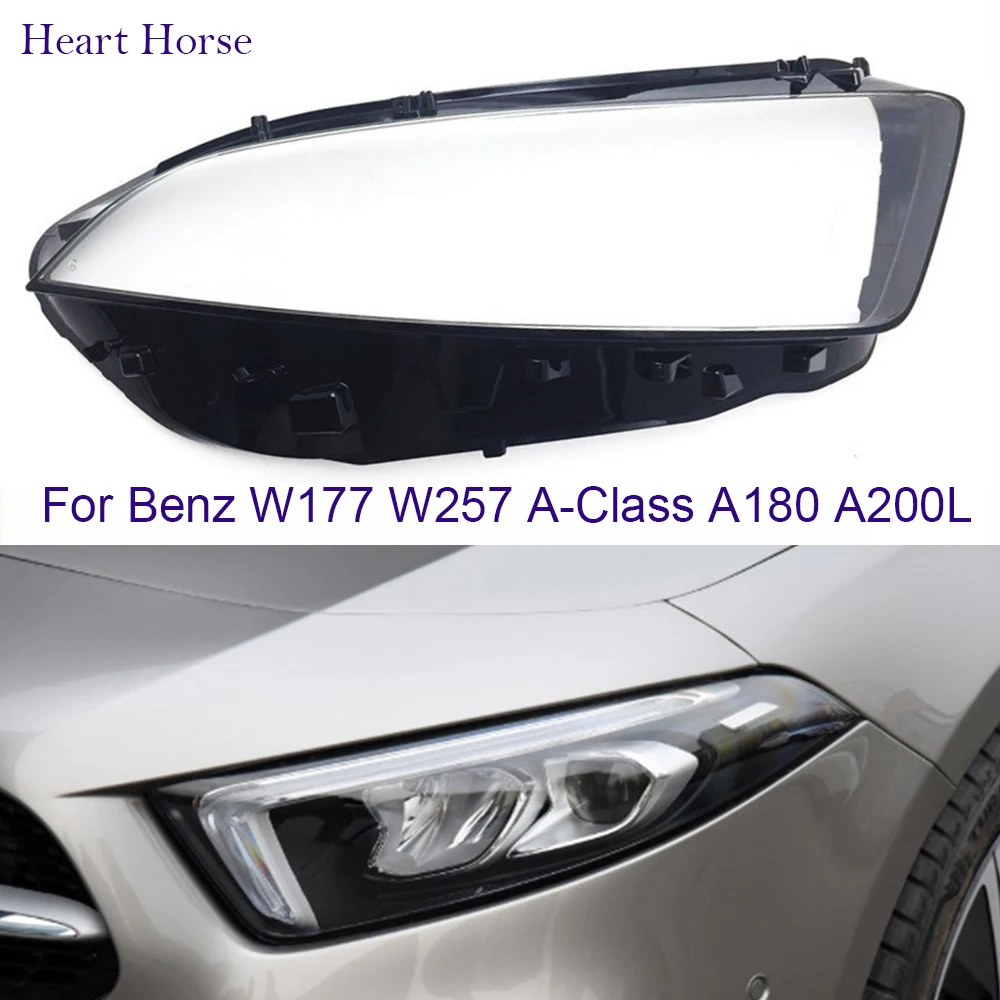 For Benz W177 W257 A-Class A180 A200L 2019 2020 2021 Headlight Cover ...