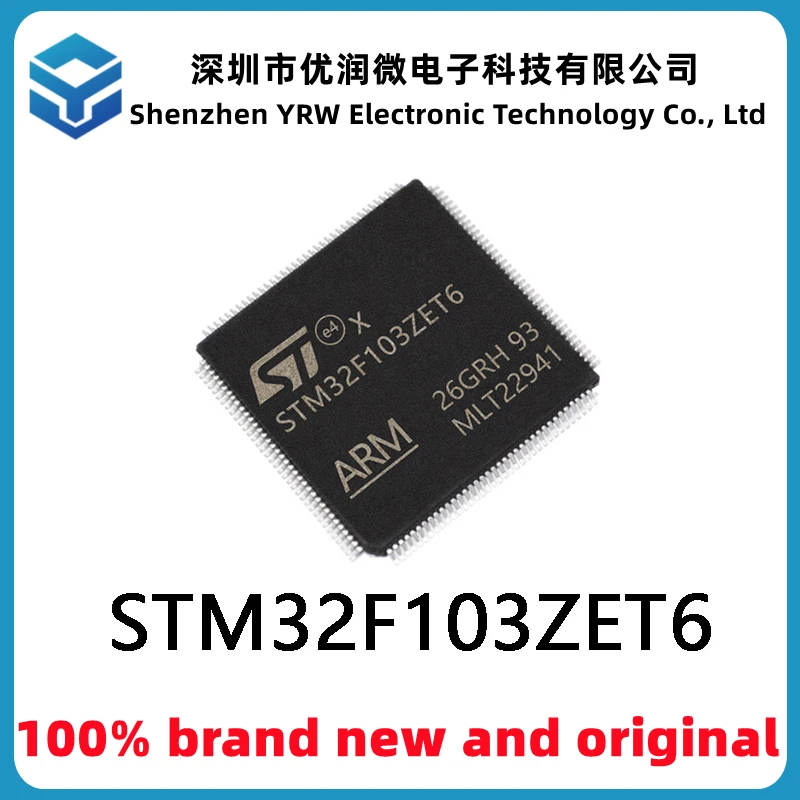 New And Original Stm32f103zet6 Lqfp 144 Arm Cortex M3 32 Bit Microcontroller Mcu 32f103zet6