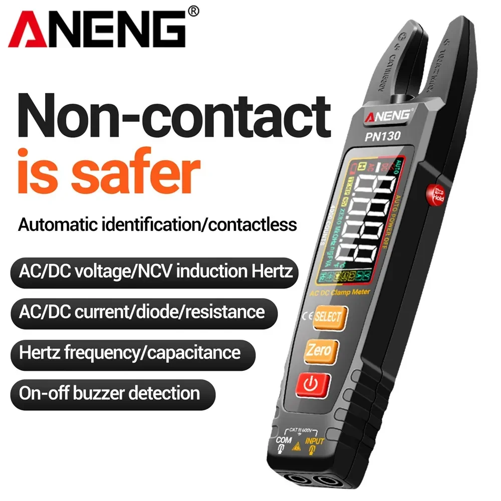 ANENG-PN130-Intelligent-Digital-Clamp-Meter-4000-Counts-AC-DC-Voltage ...