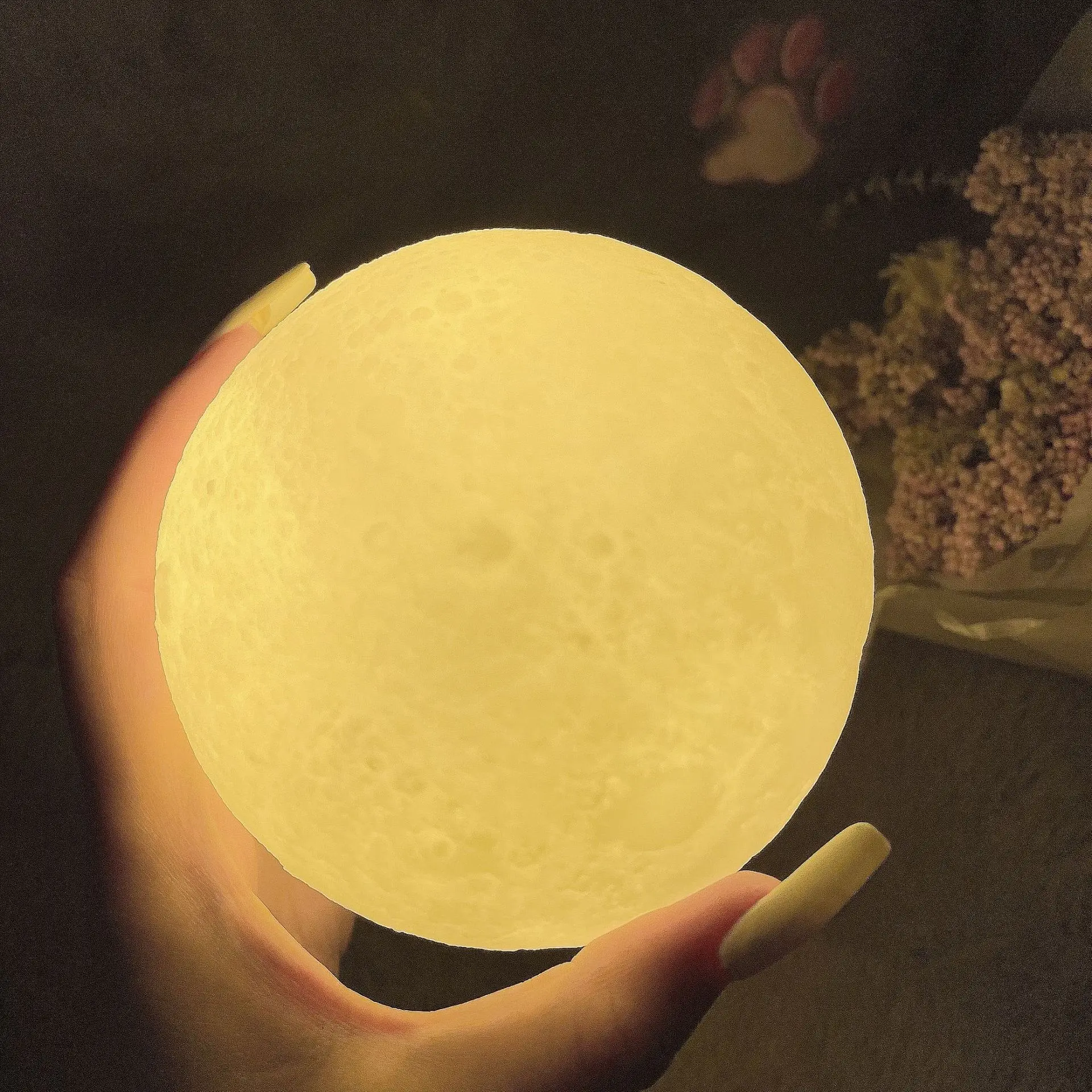 3D-Print-Battery-Power-Moon-Lamp-LED-Night-Light-Creative-Touch-Switch ...