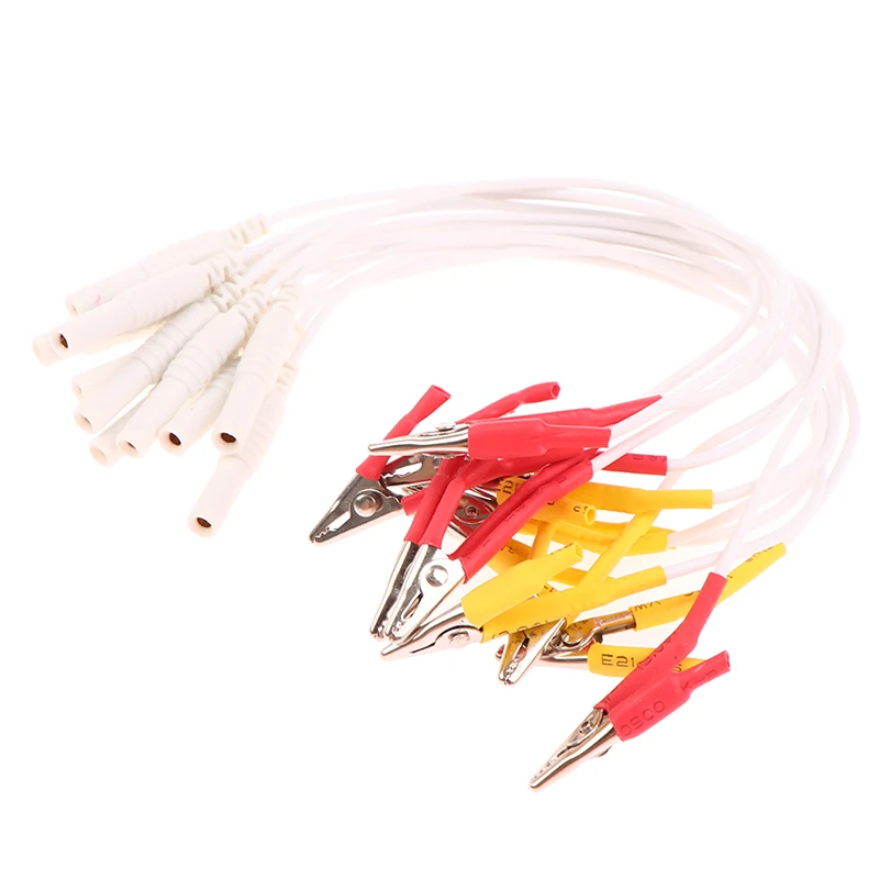 6pcs/lot Alligator Clip Cable, Acupuncture Needles Clip for Electronic ...