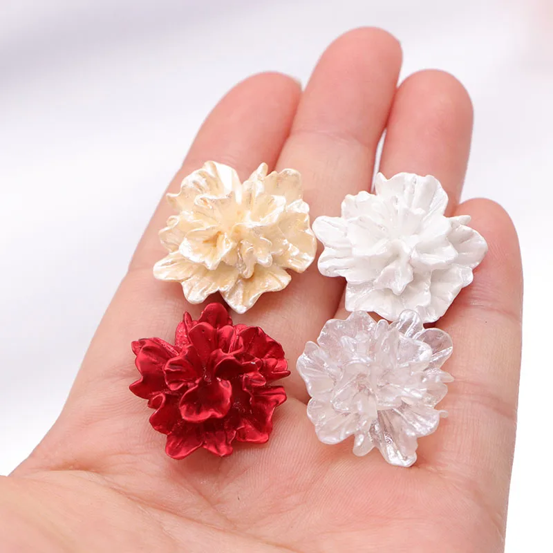 10pcs-lot-flat-back-resin-cabochon-pearl-white-red-champagne-gold-color