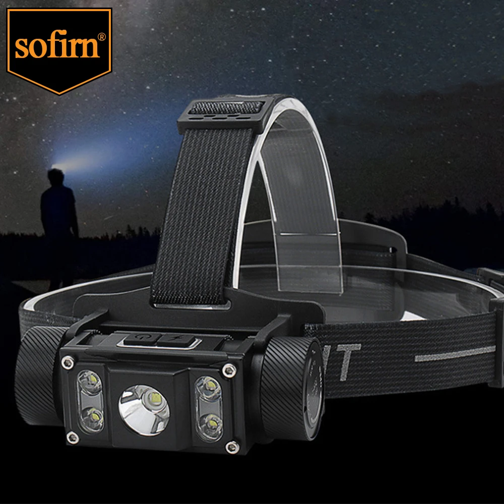 21700 Headlamp Usb C Rechargeable Led Head Light 1300lm With Magnet ...