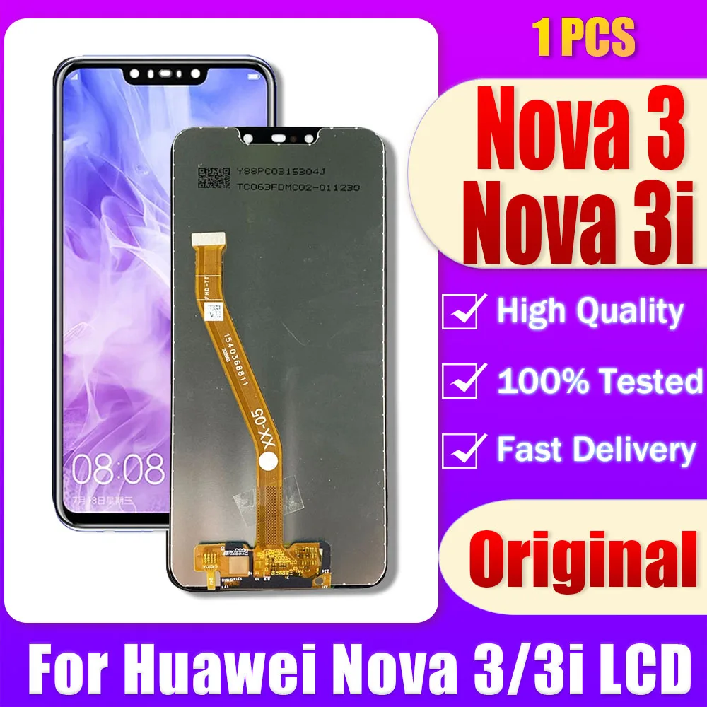 Original LCD for Huawei Nova 3i Display For huawei nova 3 PAR LX1 LCD Display Touch Screen ...