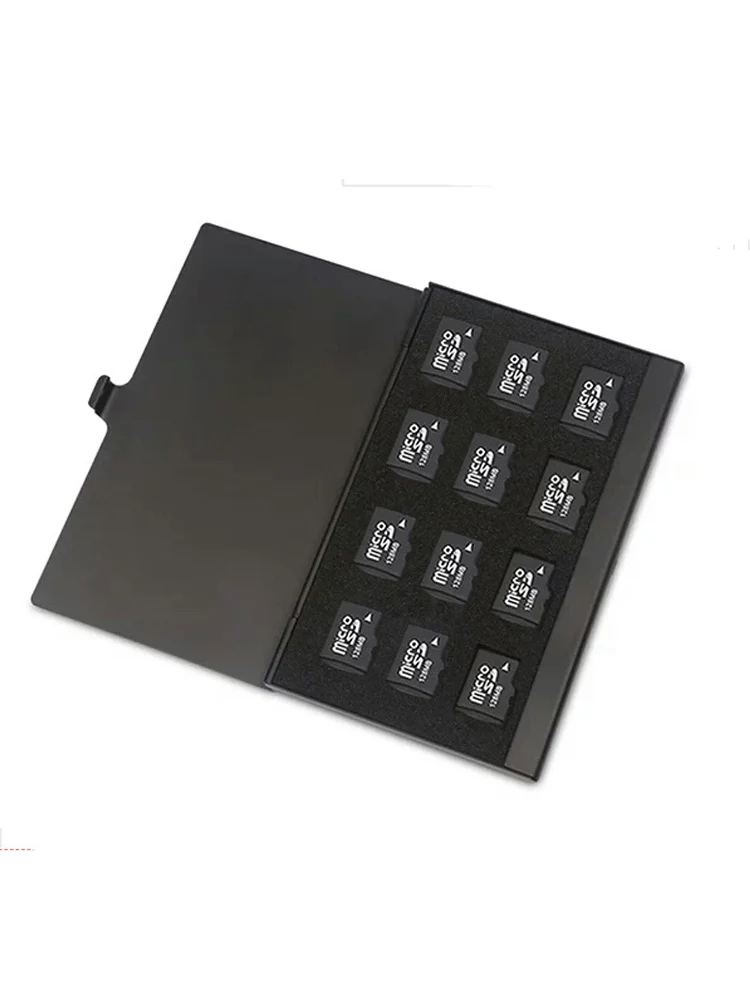 12 Slots Micro SD Card Case Holder Storage Organizer,Ultra Slim Credit ...
