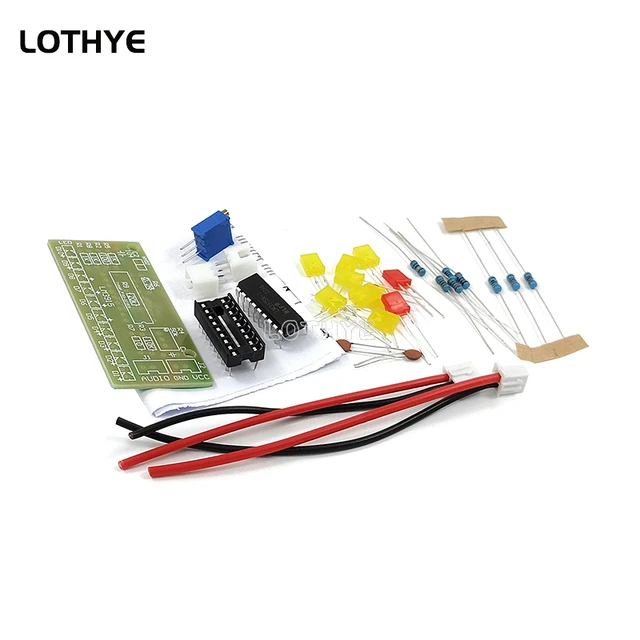 Dj Intelligent Lighting LM3915 Audio Level Indicator DIY Kit - 10 LED ...