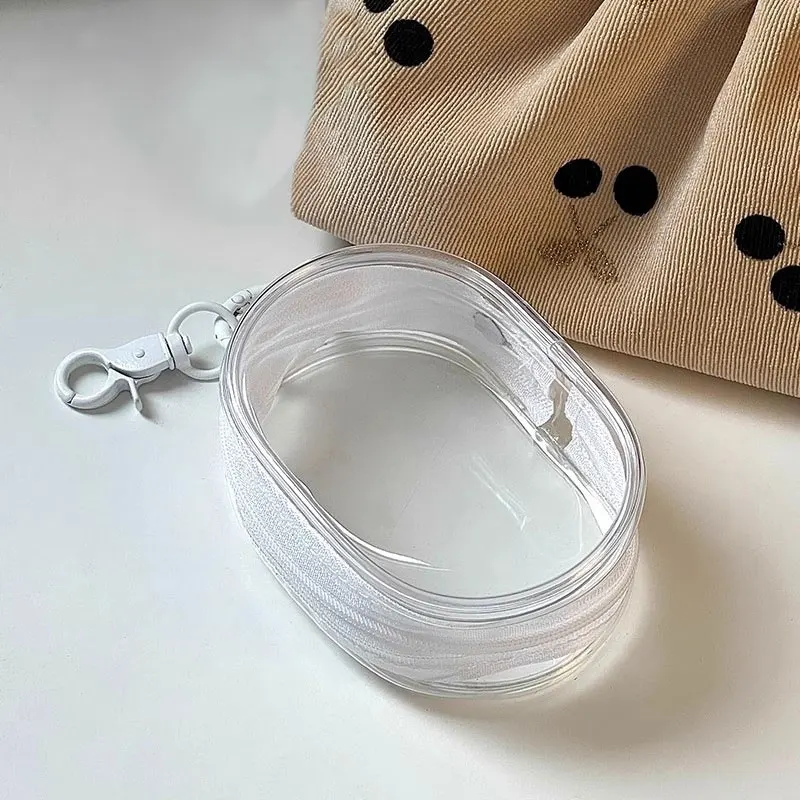 New-Portable-Clear-Figure-Display-Keyring-Bag-Waterproof-PVC-Oval ...