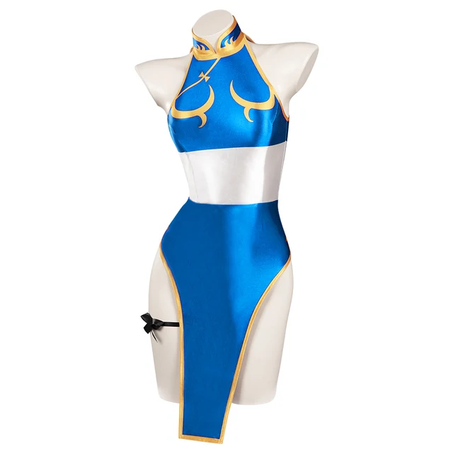 Chun Li Swimsuit Cosplay Costume - AllCosplay.com