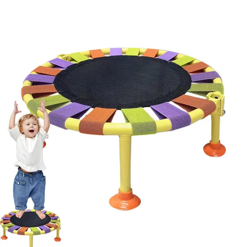 Mini Trampoline With 165 Lbs Max Load Foldable Silent Stable Jumping ...