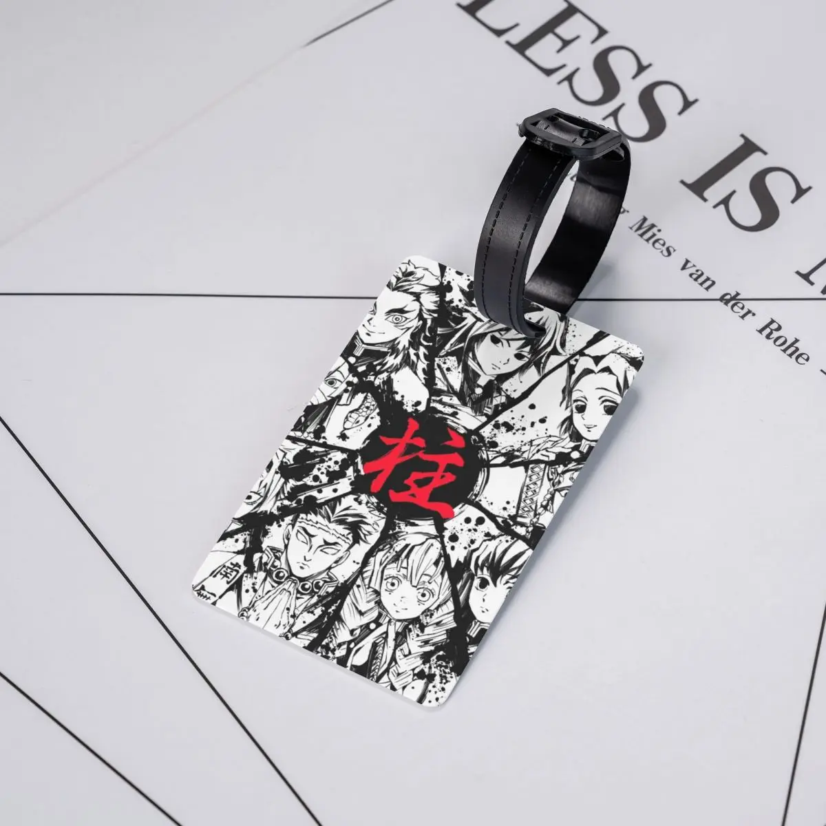 Custom Manga Demon Slayer Luggage Tag With Name Card Kimetsu No Yaiba ...