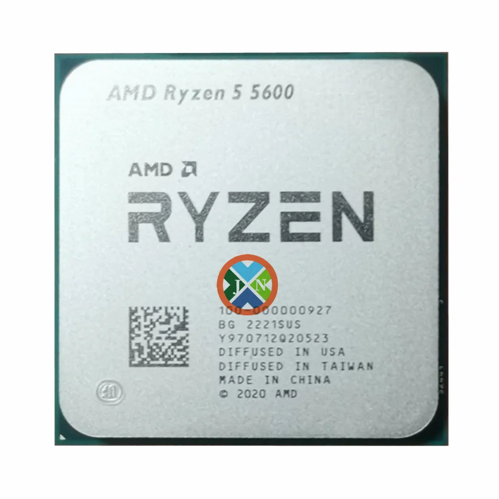 Used AMD R5 5600 Ryzen 5 5600 R5 5600 3.5 GHz 6-Core 12-Thread CPU ...
