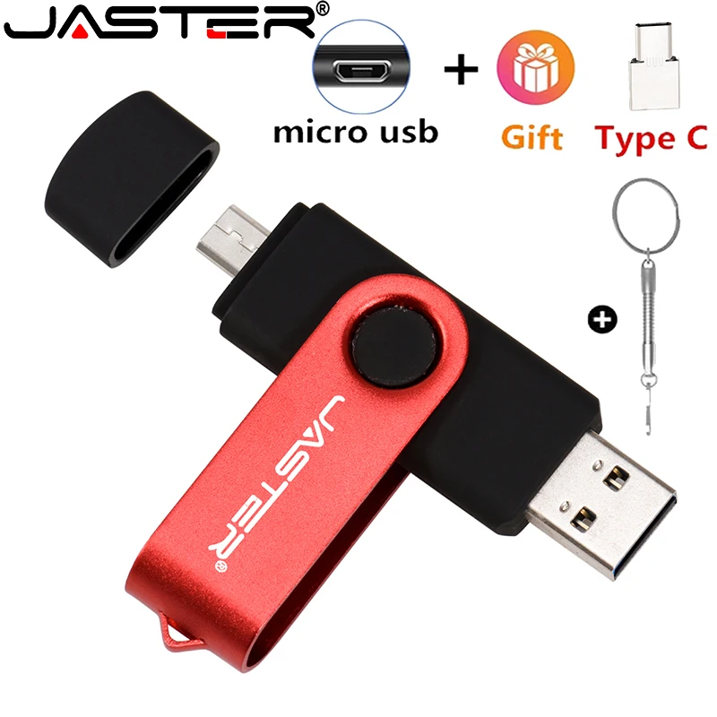 JASTER Pen Drive USB 2,0 OTG de alta velocidad, 128GB, 64GB, 32GB, para ...