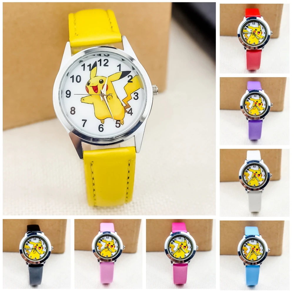 Pokemon-Pikachu-Kids-Watch-Anime-Figure-Pikachu-Watch-Childrens-School ...