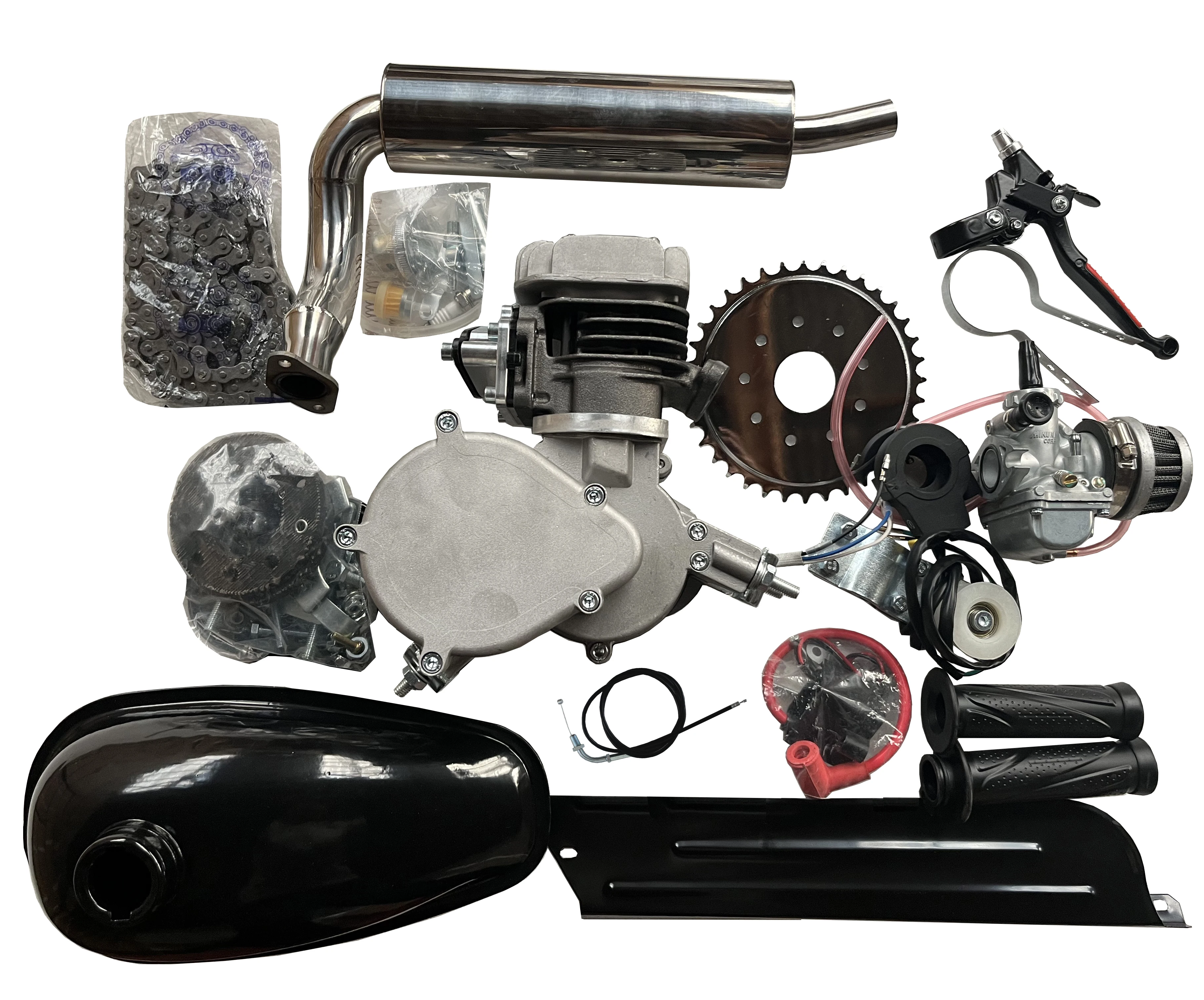 New-Kick-Start-Silent-Exhaust-Pipe-Air-cooling-2-Stroke-Petrol-Gasoline ...