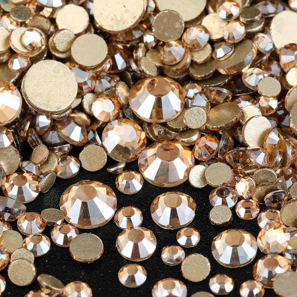 Golden-Shadow-ss3-ss30-sparkling-Art-nail-flat-back-Non-HotFix ...