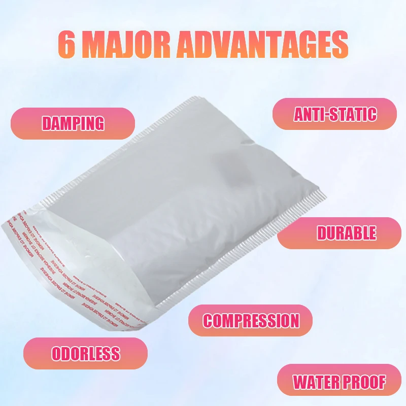 Well-Seller-50-PCS-Lot-White-Foam-Envelope-Bags-Self-Seal-Mailers ...