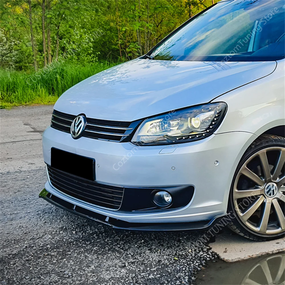 For VolksWagen Touran MK2 1T3 3Pcs Front Bumper Lip Spoiler Splitter Diffuser 1.4TSI 1.6TDI 2 ...