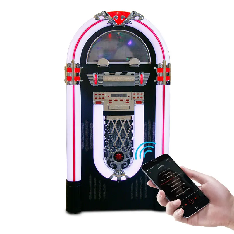 LED-colorful-Flashing-light-vinyl-record-lp-turntable-player-FM-Radio ...