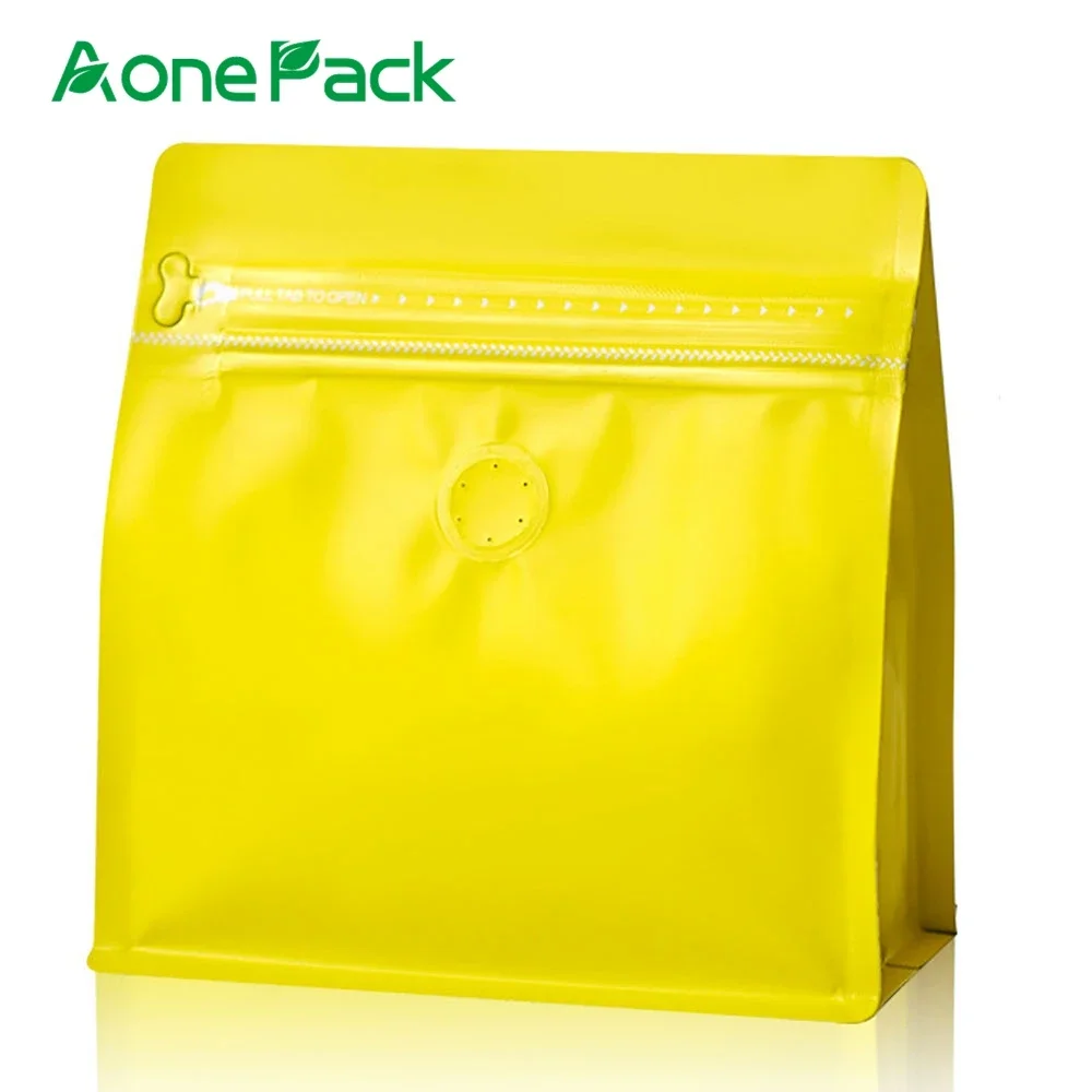 100pcs-Custom-Printed-Matte-Yellow-Poues-Stand-Up-Pouch-Aluminum-Foil ...