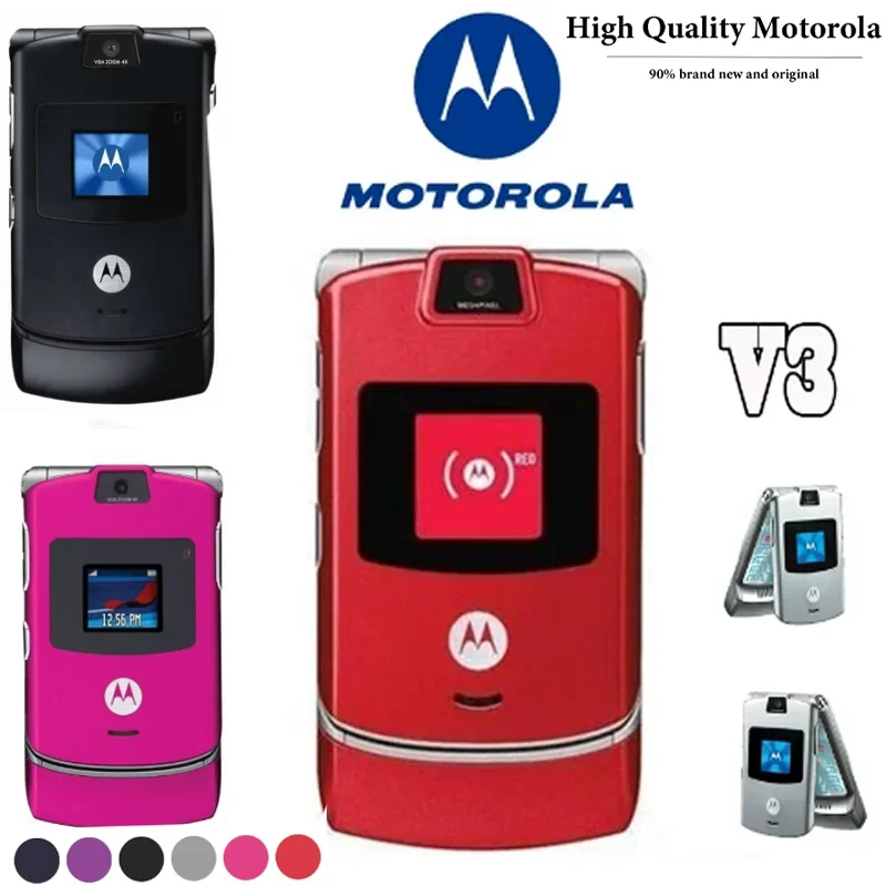 Motorola-Folding-Clamshell-Mobile-Phone-Classic-Recomendado-RAZR-V3 ...