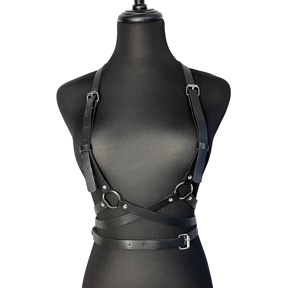 Fetish-Clothing-Chest-Harness-Women-Body-Bra-BDSM-Erotic-Leather ...