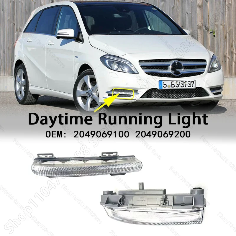 LED Daytime Running Light Fog Lamp For W176 W242 W246 Mercedes-Benz A ...