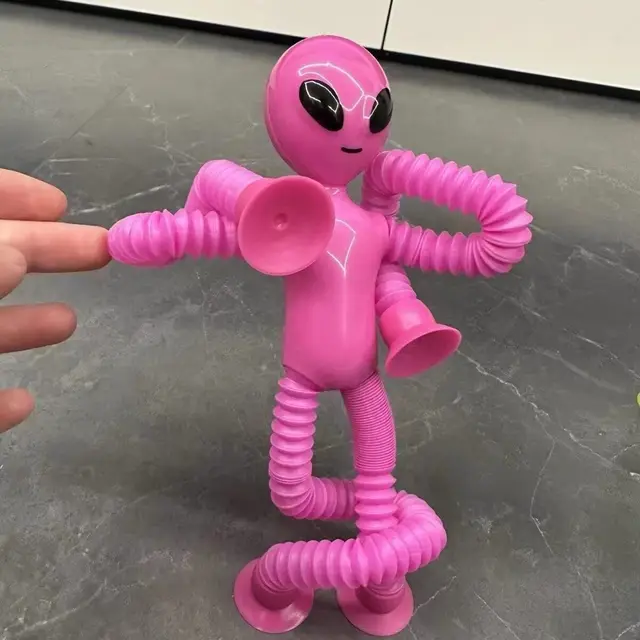 Funny Telescopic Alien Suction Cup Toys Kid Children Anti-stress ...