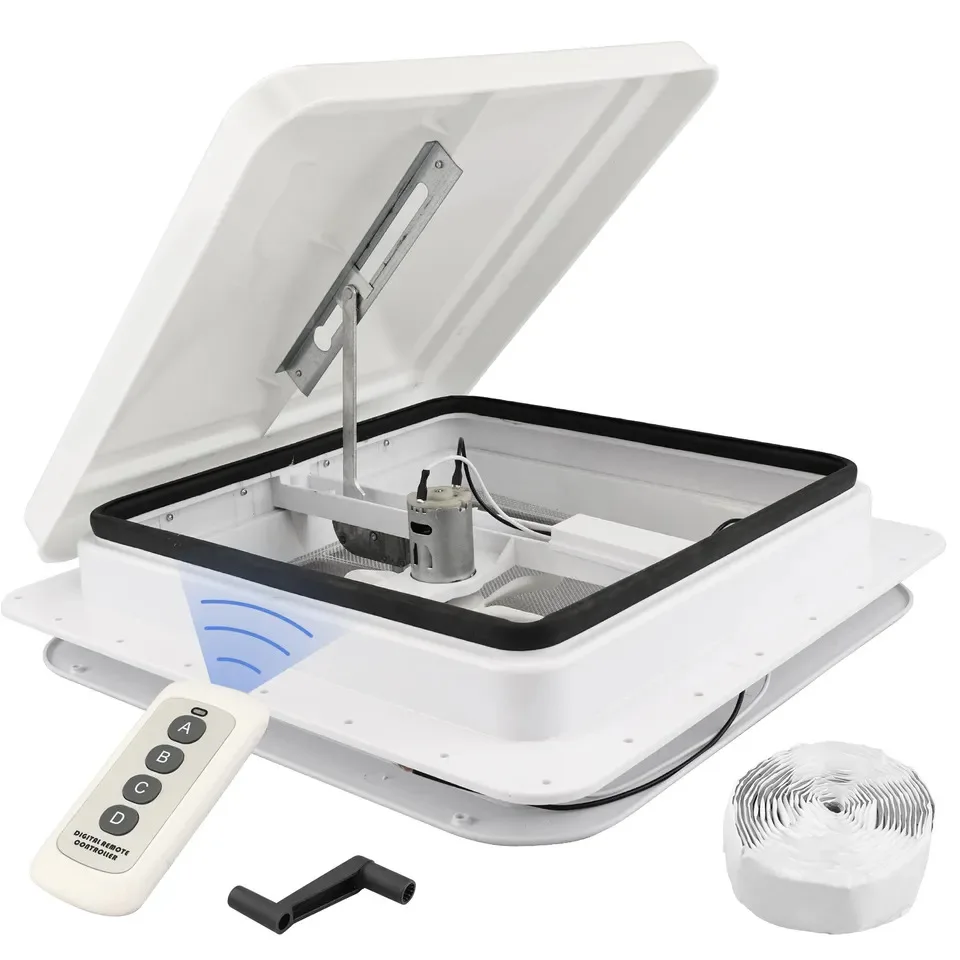 Caravan-14inch-DC12V-CE-White-Vent-Fan-Detachable-Fan-Apply-To-Camping ...