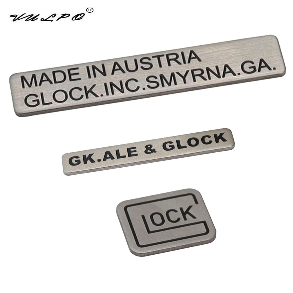 VULPO-New-Tactical-Pistol-Glock-Logo-Metal-Sitcker-CS-Toy-Gun-Airsoft ...