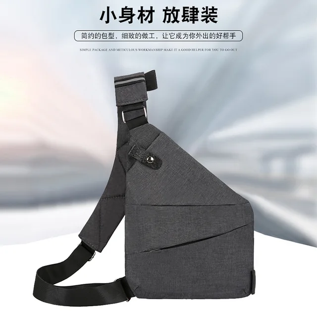 Men Shoulder Bags Nylon Waist Packs Sling Bag Crossbody Outdoor Sport ...