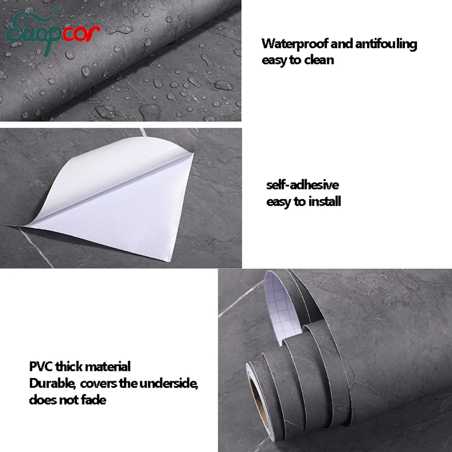 Pvc Matt Vastag Márványmintás Vízálló Matrica Háttérkép Ön Adagoló Fal ...